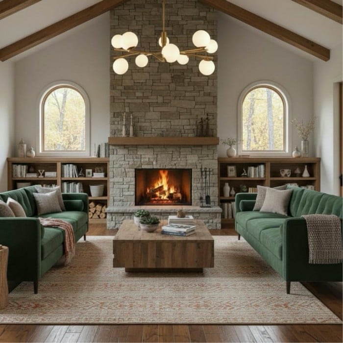 Tivara Mid-Century Modern 10-Light Pendant - Chandelier with Globe ...