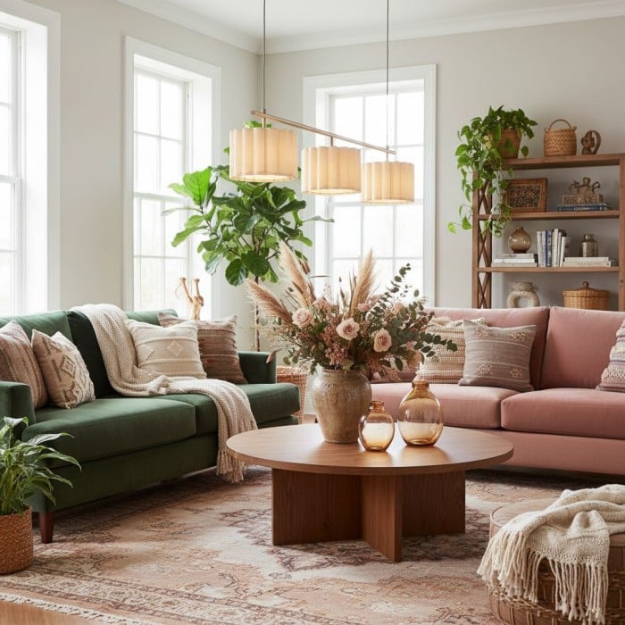 Velura Linear Pendant Light - Natural Linen Shade for Warm Ambiance ...