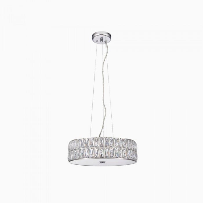 Glomara Style Geometric Crystal Pendant Light - Glamorous Dining Room ...