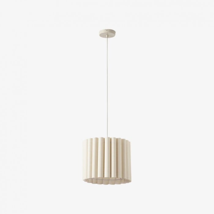 Velura Pendant Lamp - Beige Linen Shade for Dining and Living HL2270 ...