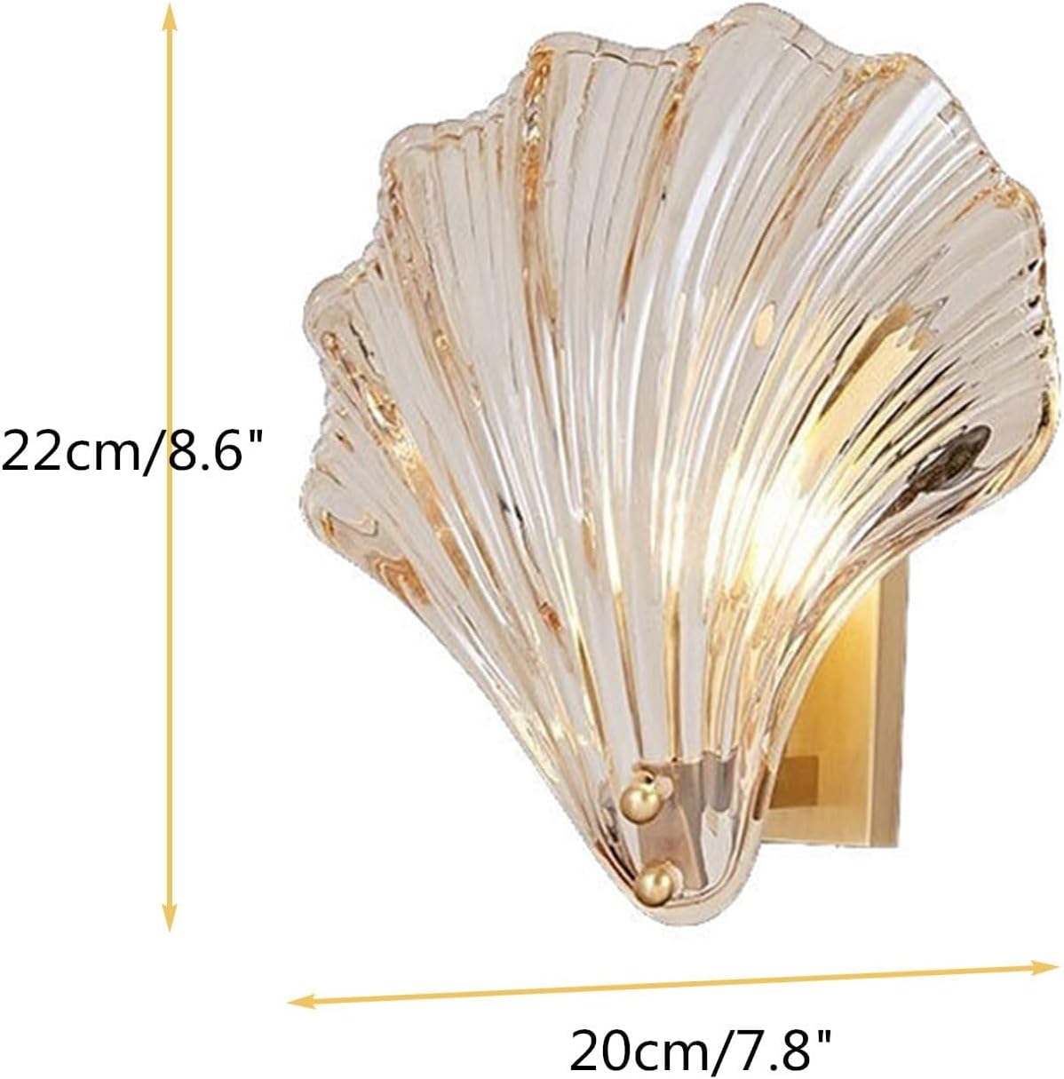 Moderne Shell Glazen Wandlamp | Gratis verzending | Homelights